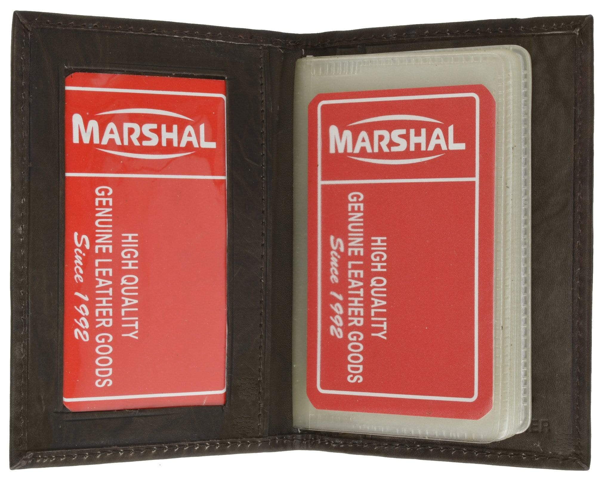 Lamb Leather Bifold Plastic Credit Card Inserts Holder 1570 (C ...