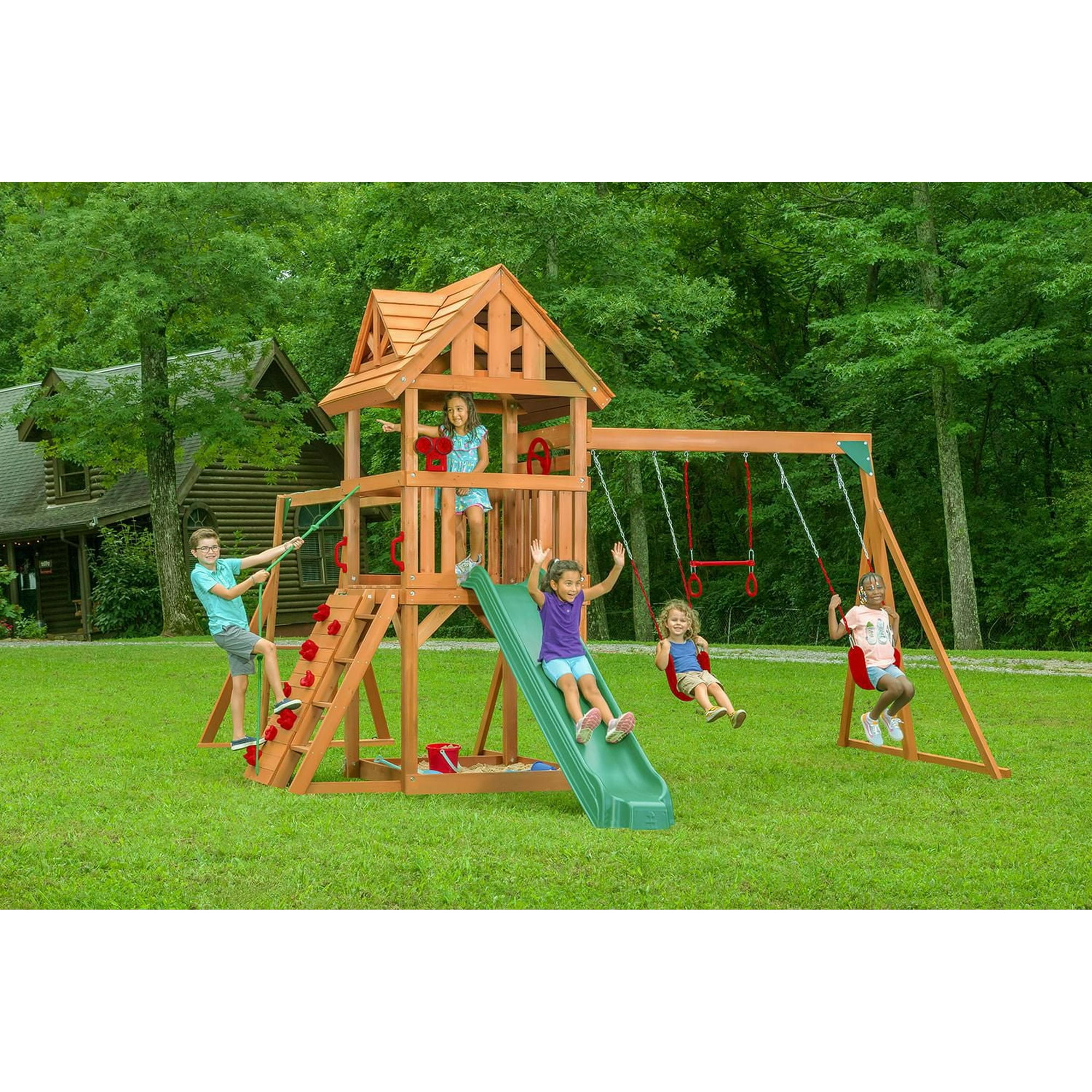 Click here for Creative Cedar Mountain View Lodge Wooden Playset... prices