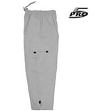 PRO 5 Men's Heavy Weight Fleece Cargo Pants Gym Work Pants Heather Grey ...