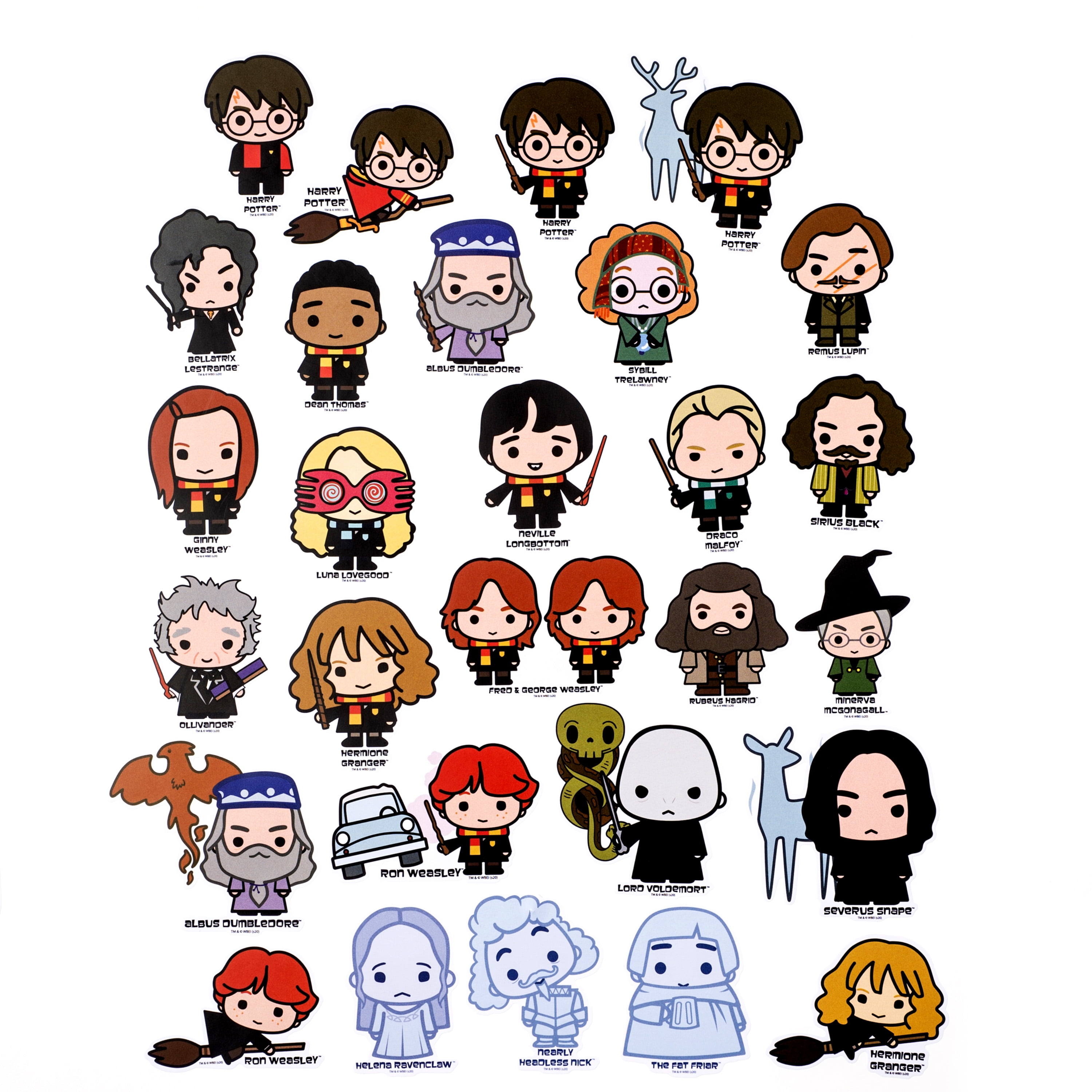 Conquest Journals Harry Potter Chibi Vinyl Stickers