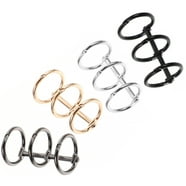 6 Pcs Loose Leaf Binder Rings 2 Inches, Metal Home Office Book Rings ...