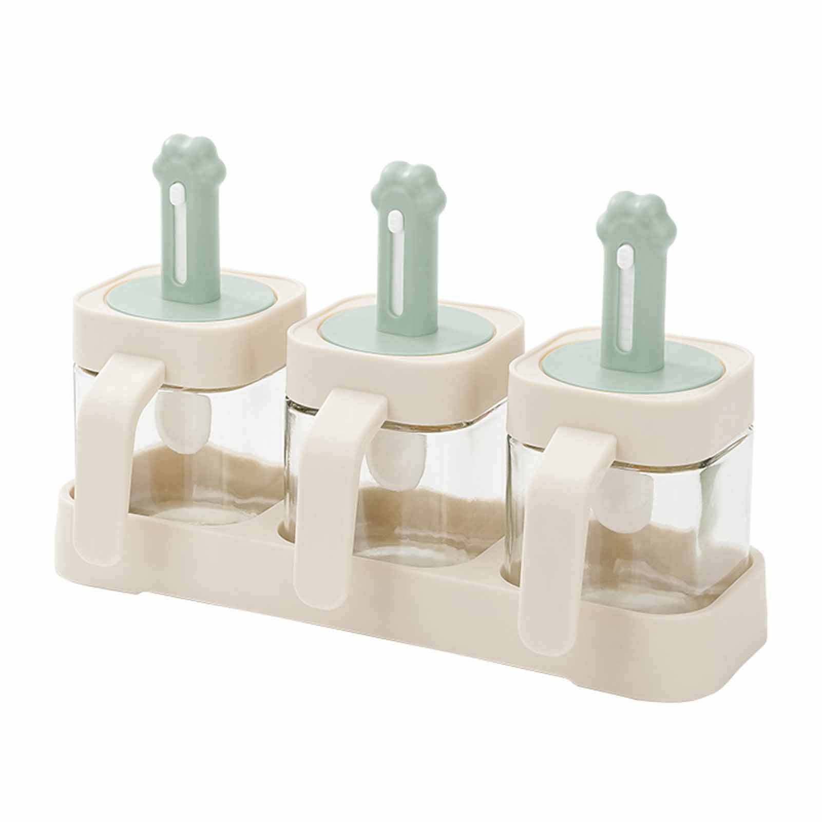 Hesroicy Adjustable Length Seasoning Jar Set - Good Sealing - Moisture ...