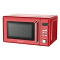 Emerson 0.7 Cu Ft, 700W Red Retro Countertop Microwave Oven, MWR7020RD ...