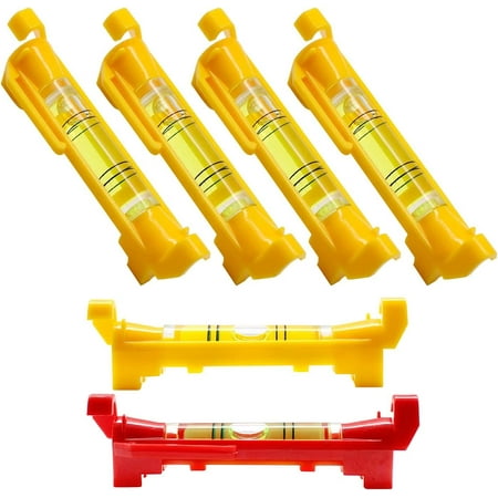 6 Pieces Spirit Level, 2.9 Inch Mini Spirit Level, Hanging Line Spirit ...