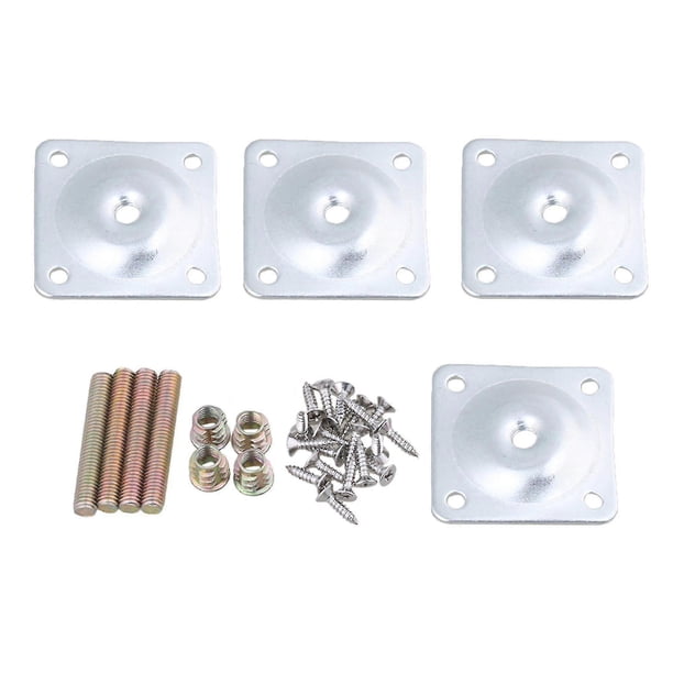 4pcs Square 12 Degree Angled Furniture Leg Mounting Plates For Table ...
