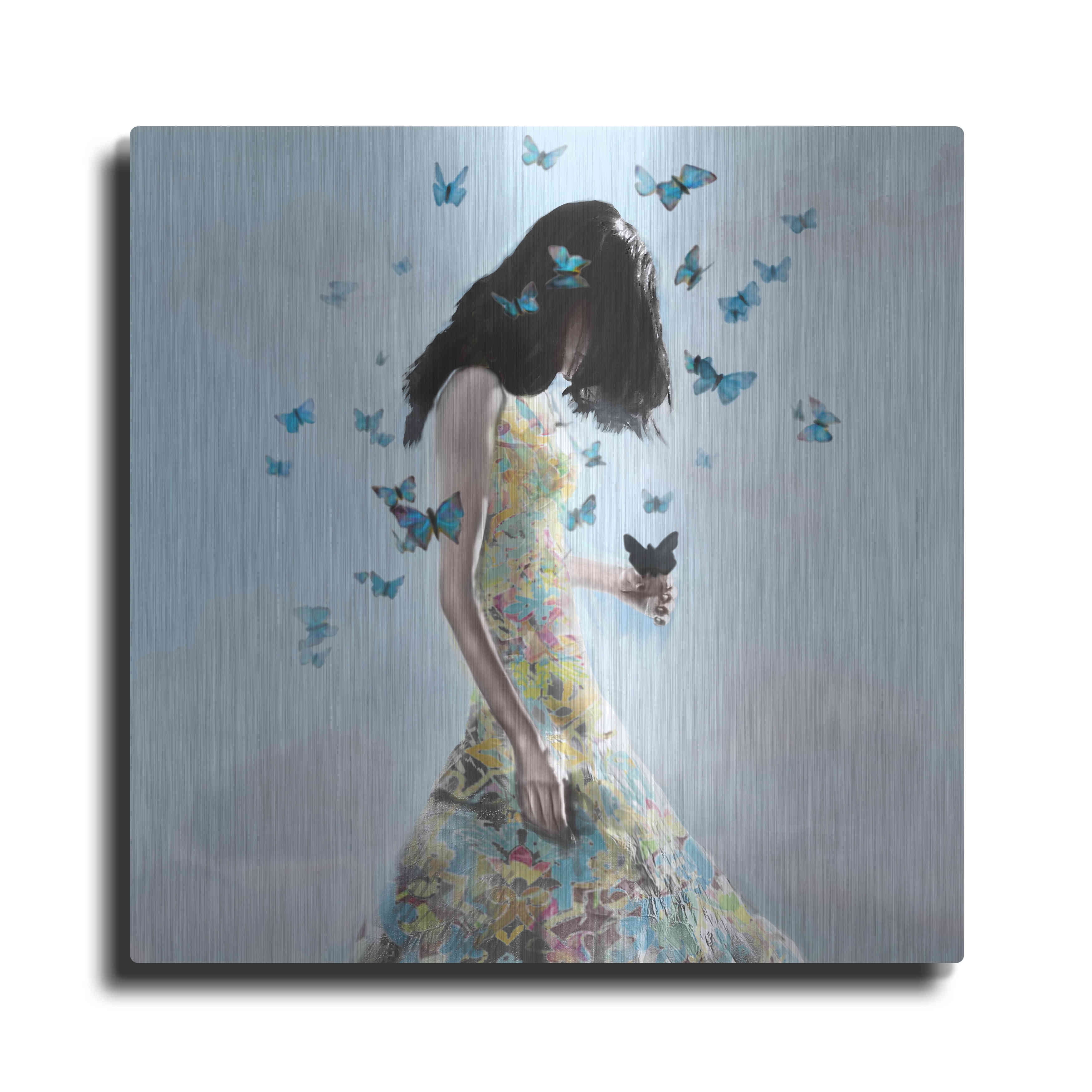 Luxe Metal Art 'Don't Forget Me by Christopher Cuseo Metal Wall Art, 12 ...