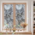 Coastal Sea Shell Coral Starfish Window Privacy Film, Rainbow Film ...