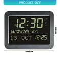 AOOOWER Metal Square Desktop LCD Alarm Clock Featuring Large Screen ...