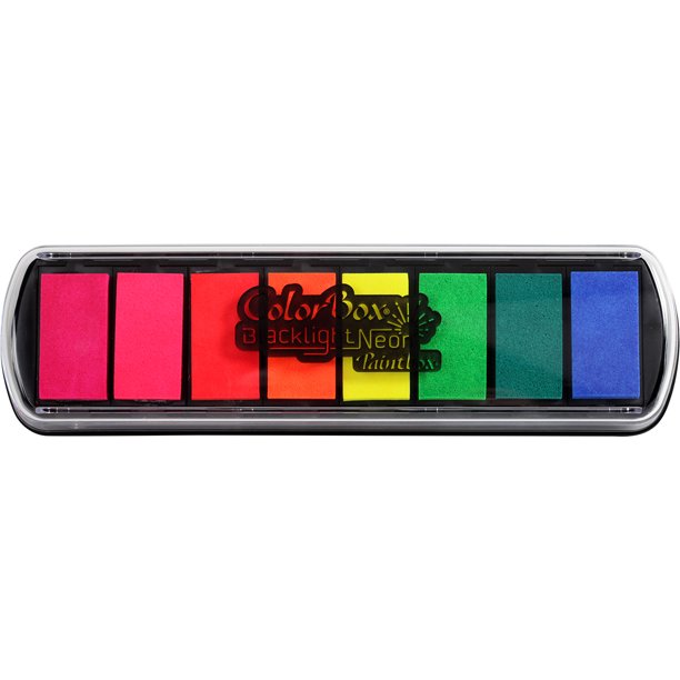 ColorBox Black Light Neon Paintbox Ink Pad 8 Colors- - Walmart.com