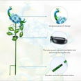 MUMTOP Peacock Solar Garden Lights - Metal Statue Decoration with ...