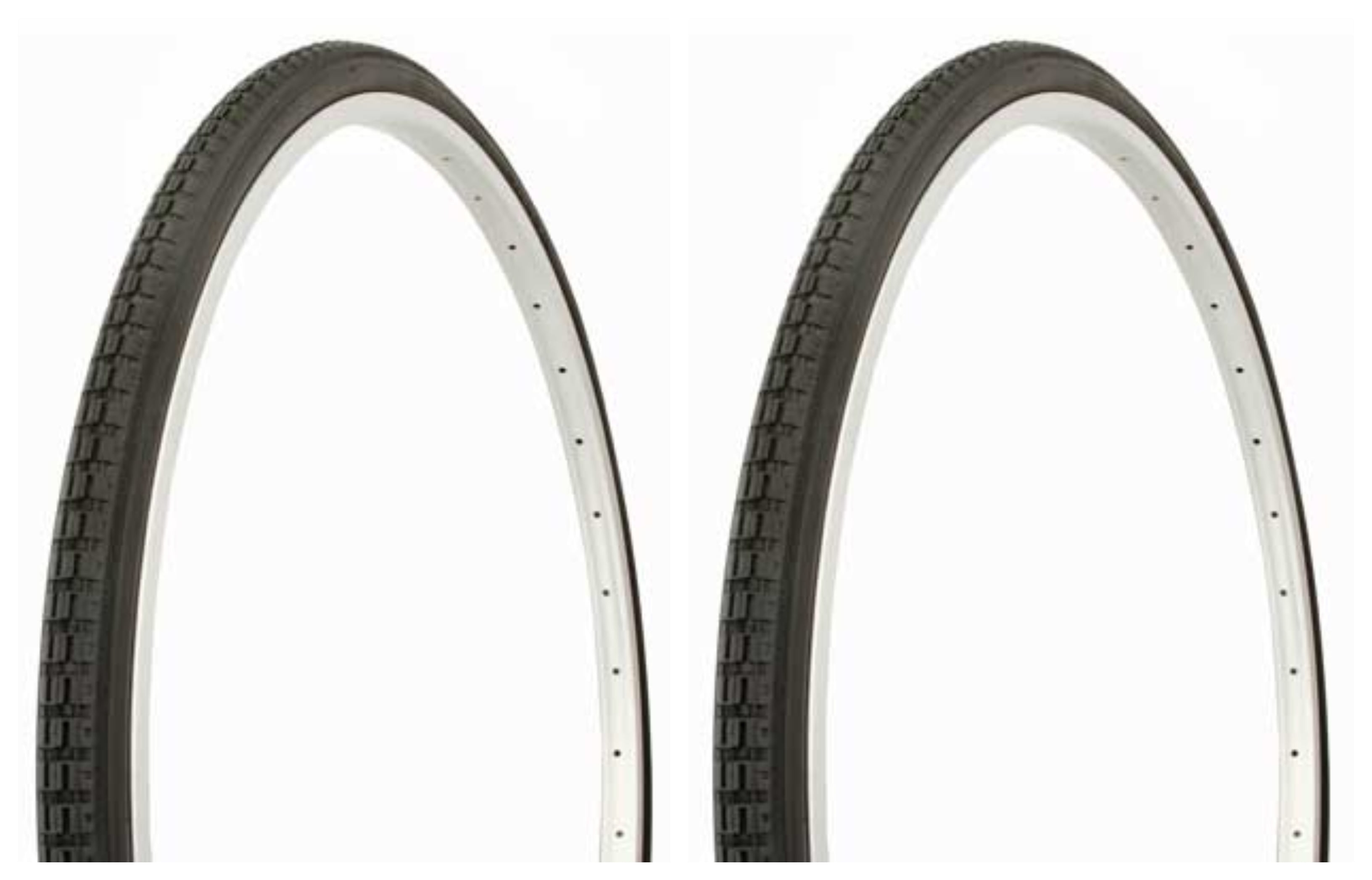 Tire Set 2 Tires Two Tires Duro 27 X 1 1 4 Black Black Side Wall HF