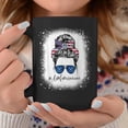 Bleached Air Force Mom Life Messy Bun Us Flag Coffee Mugs - Walmart.com