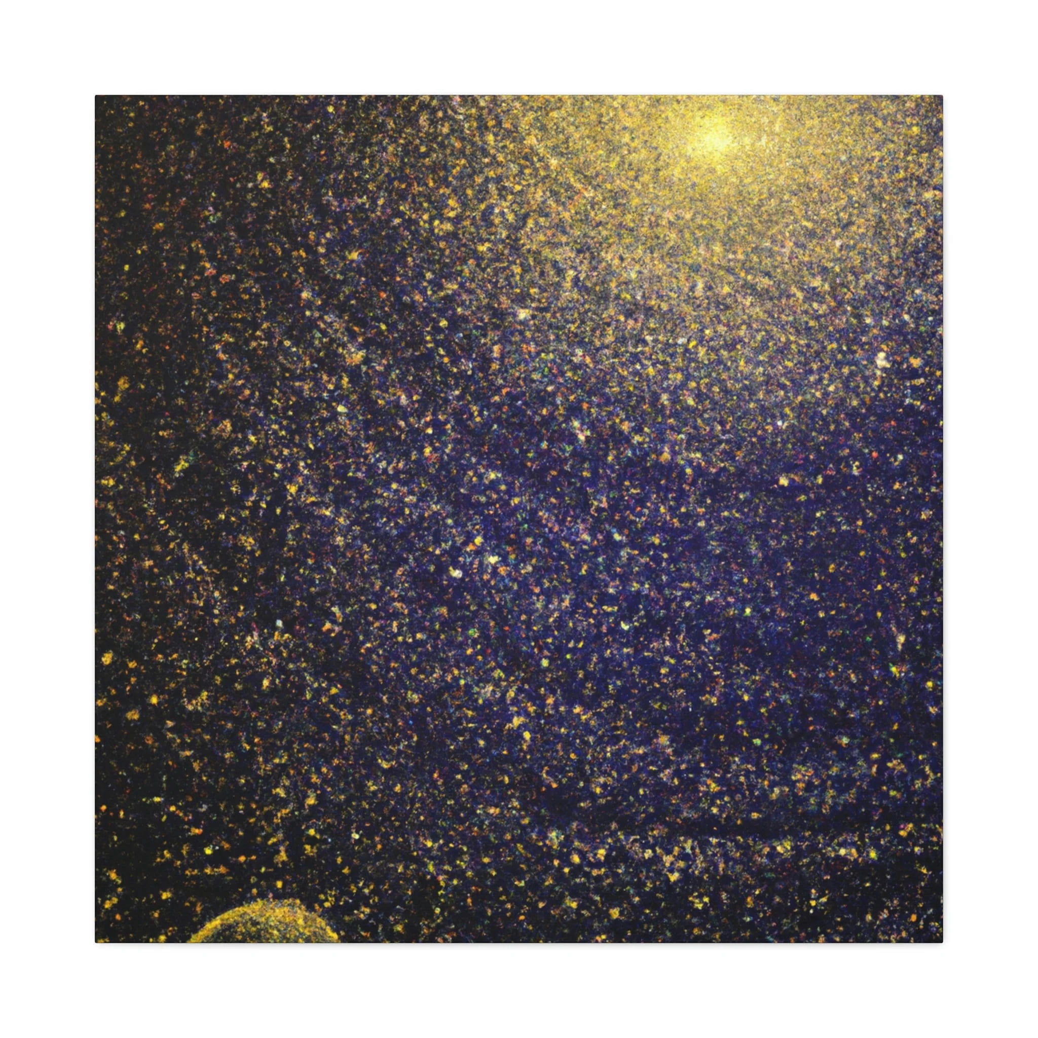 Galaxy in Pointillism - Canvas - Walmart.com