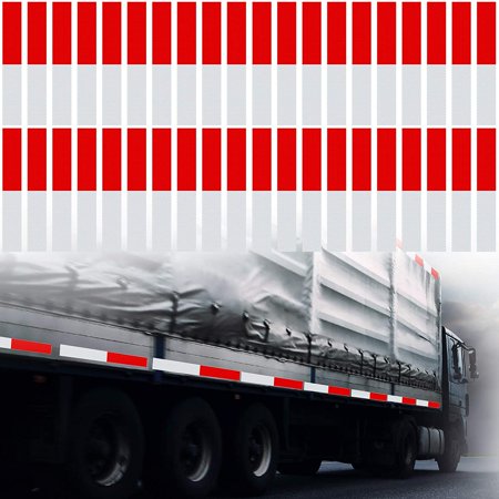 60 Pieces 2 x 12 Inch Reflective Tape Waterproof Trailer Reflector ...