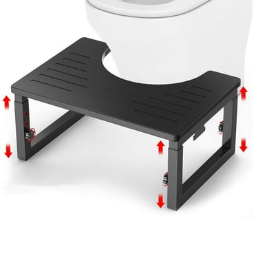 Steadline Adjustable Toilet Step Stool Squatting Assistance Plastic ...