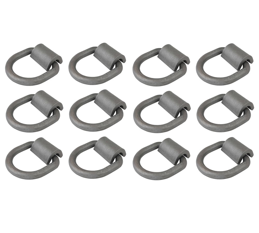 (12 Pack) 5/8" Heavy Duty Weld-On Forged D Ring 18,000 Lbs - Walmart.com