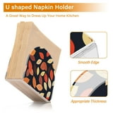 Ryvnso Autumn Fall Leaf Acrylic Napkin Holder Table Kitchen Paper ...