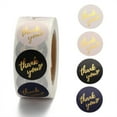 5 Roll 1 Inch Thank You Theme Self-Adhesive Paper Stickers Gift Tag for ...
