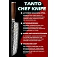YOUSUNLONG Tanto Chef's Knife 10 Inch - Japanese Hammered Damascus ...