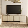 WAMPAT Modern TV Stand - Media Console Table for 32-75 inch TVs, Wood ...