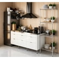 18" Deep x 24" Wide x 74" Height Wire Shelving Kit, 4-Tier Commercial ...