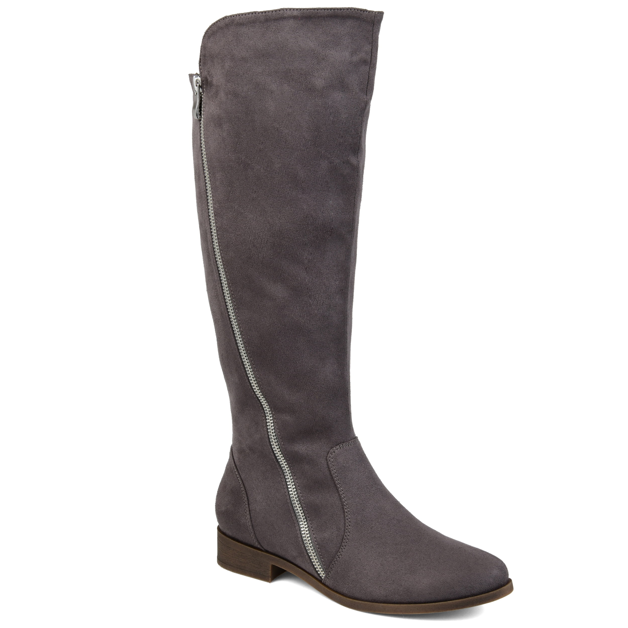 Comfort by Brinley Co. Womens Faux Suede Riding Boot - Walmart.com