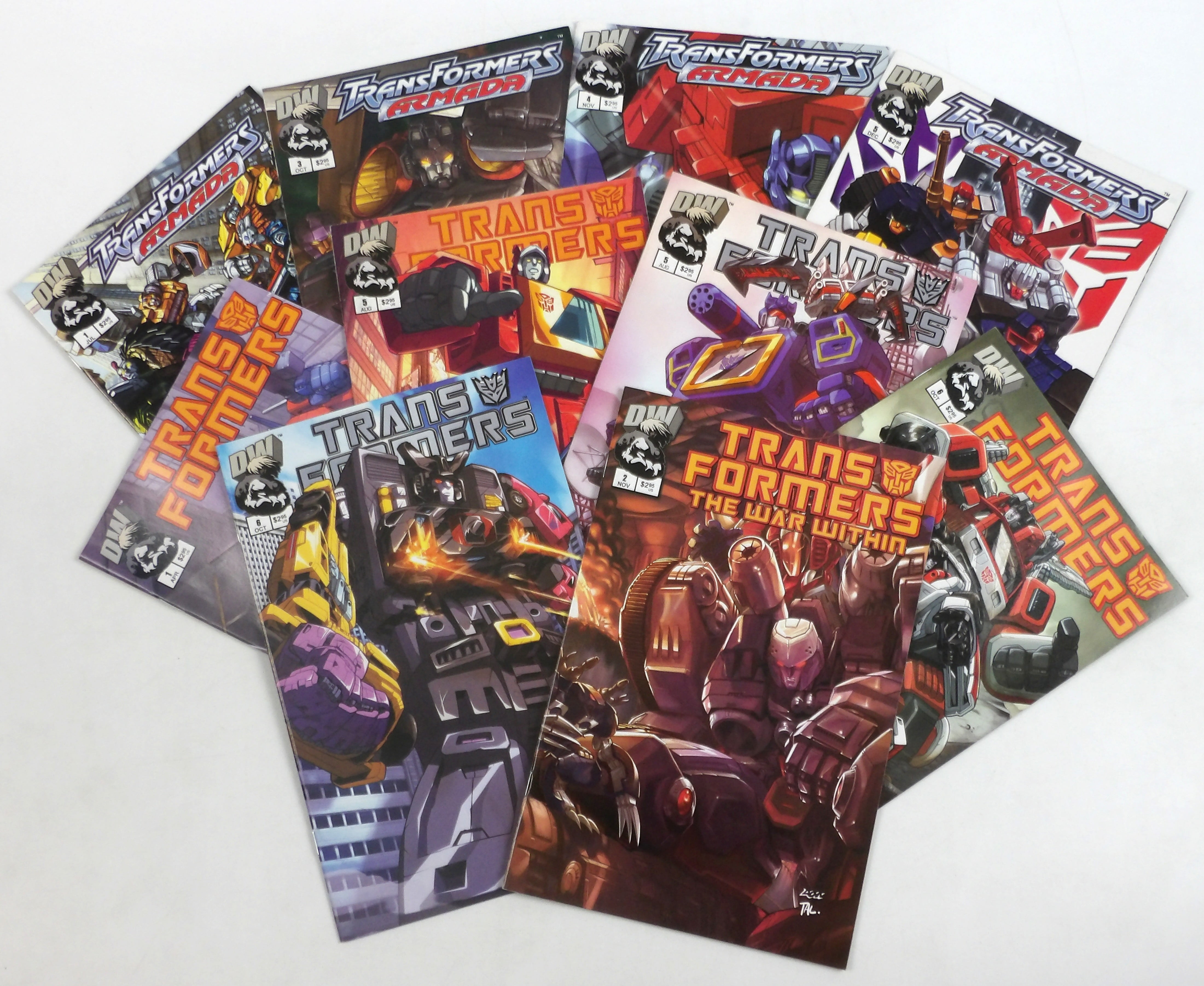Transformers Value Bundle 10-Pack of Comic Books published by Dreamwave ...