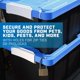 HART 17 Gallon Heavy Duty Stackable Latching Plastic Storage Bin ...