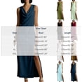 Hurxie Women's Summer Satin Elegant Dress for Wedding Sleeveless Cowl ...