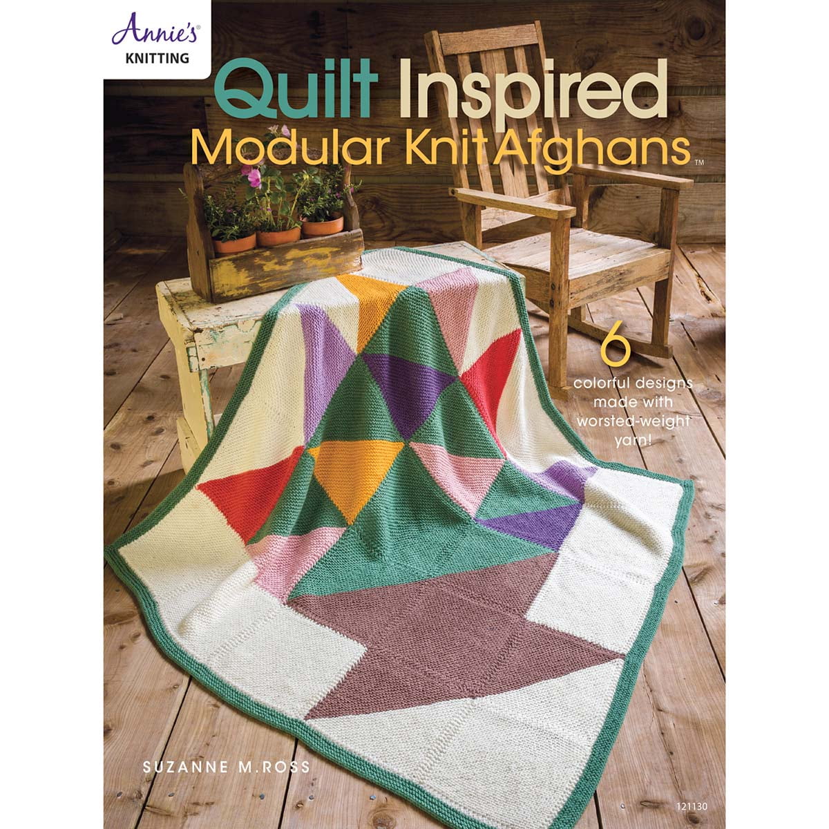 Annie's Quilted Inspired Modular Knit Afghans Bk - Walmart.com