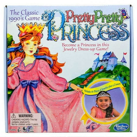 Hasbro Pretty Pretty Princess Board Game for Girls, Classic Jewelry ...