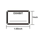 Legal Exhibit Stickers 1X1.65 inch Coded Exhibit Labels for Office ...