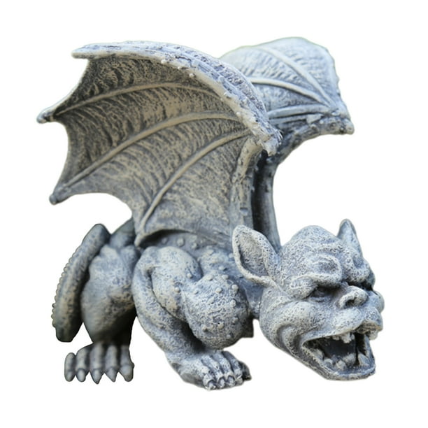 Resin Gargoyle Statue Fairy Figurine Garden Ornament Indoor Outdoor ...