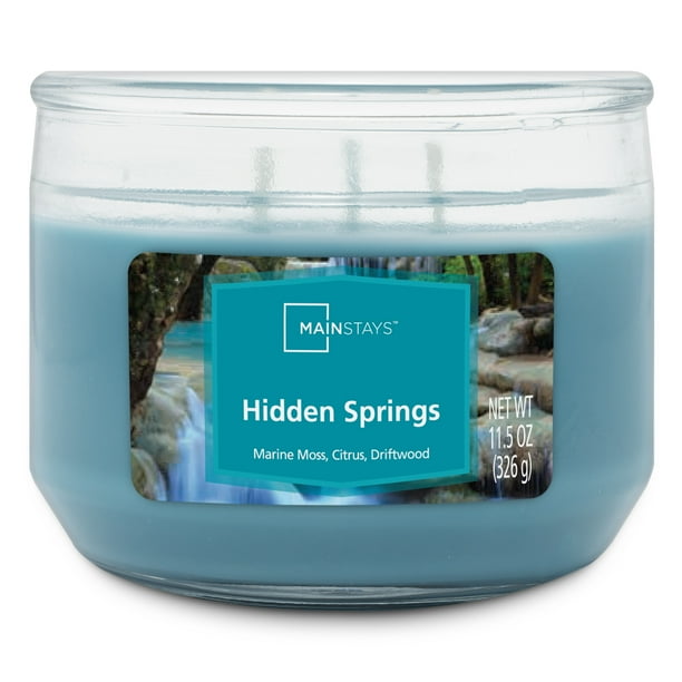 MAINSTAYS HIDDEN SPRINGS 3 WICK CANDLE, 11.5 OZ - Walmart.com