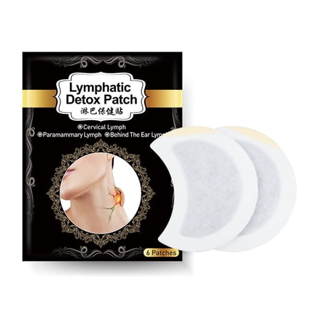 6 Pcs Pad de Soin Lymphatique Cou Anti-Inflammatoire Détox Lymphatique ...
