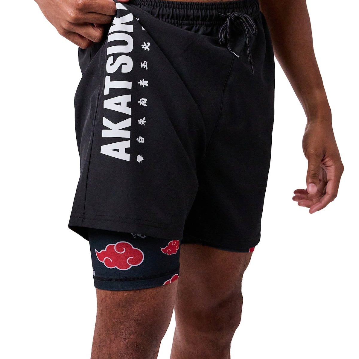 Click here for Bioworld Naruto Akatsuki Mens Black Bike Shorts-La... prices