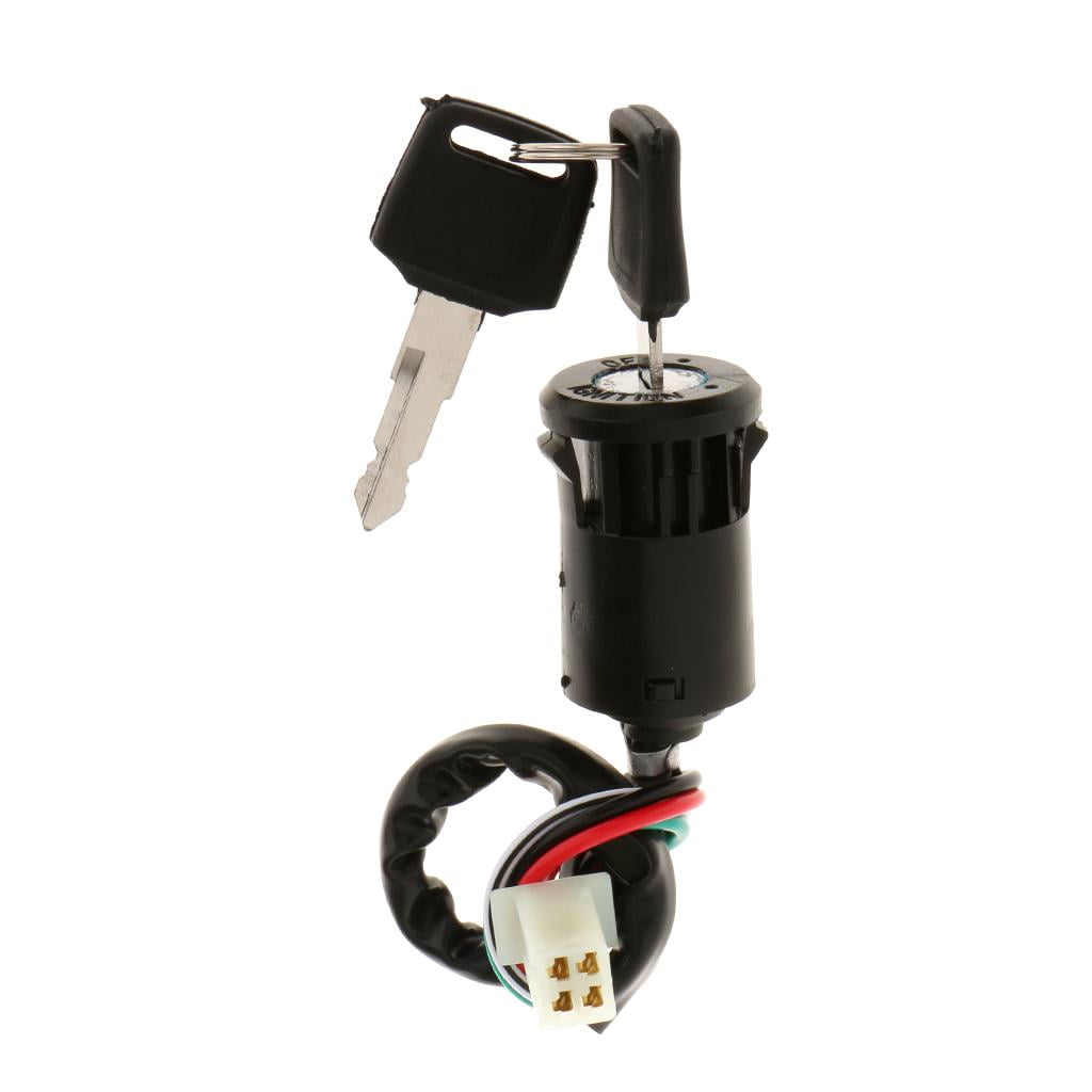 4 Pin Wire Ignition Key Switch For Chinese Wheeler ATV Go Kart 50cc ...
