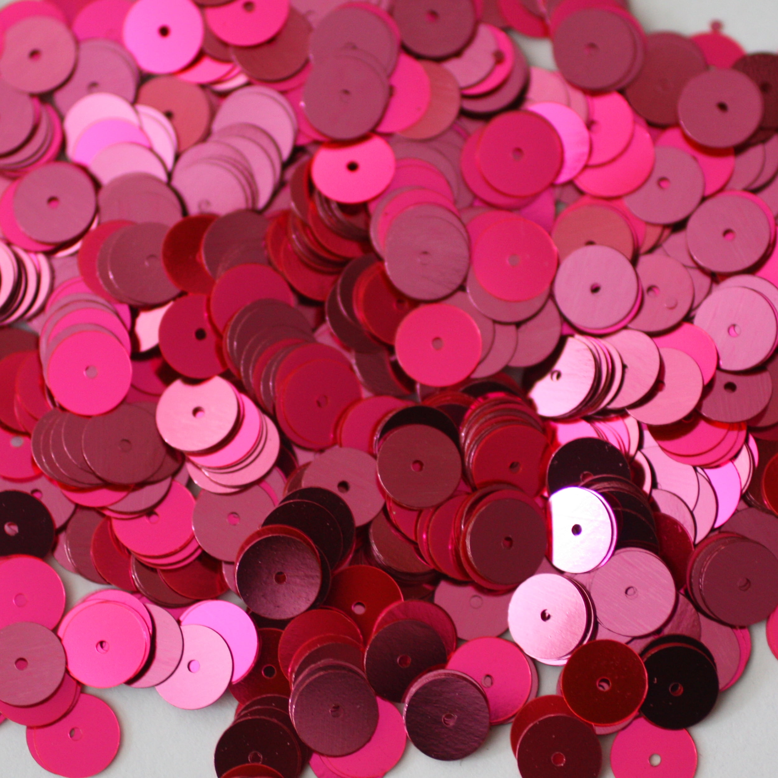 Hot Pink Sequins 8mm Metallic Fluorescent Glow Made in USA - Walmart.com