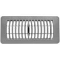 Imperial 4 In. x 10 In. Gray Plastic Louvered Floor Register RG1429 ...