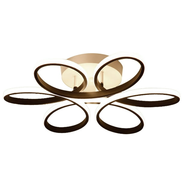 Lámpara techo - cuadrada 35 CM [negro - cálida] Lámpara techo salón ...