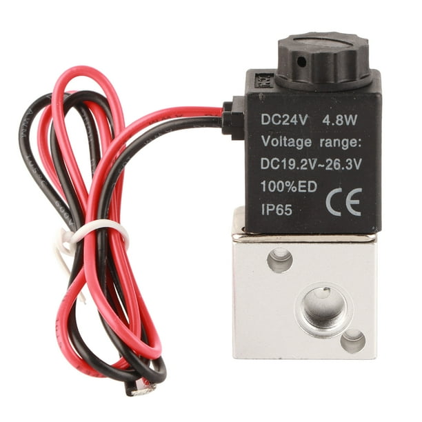 Válvula de aire solenoide neumática normalmente cerrada - 3V1-06 DC 12V ...