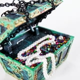 Penn-Plax Resin Treasure Chest and Diver Aquarium Decor Bubble Action ...