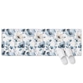 Abstract Art 2 Pieces Non-Slip Kitchen Mat Set, Blue Brown Watercolor ...