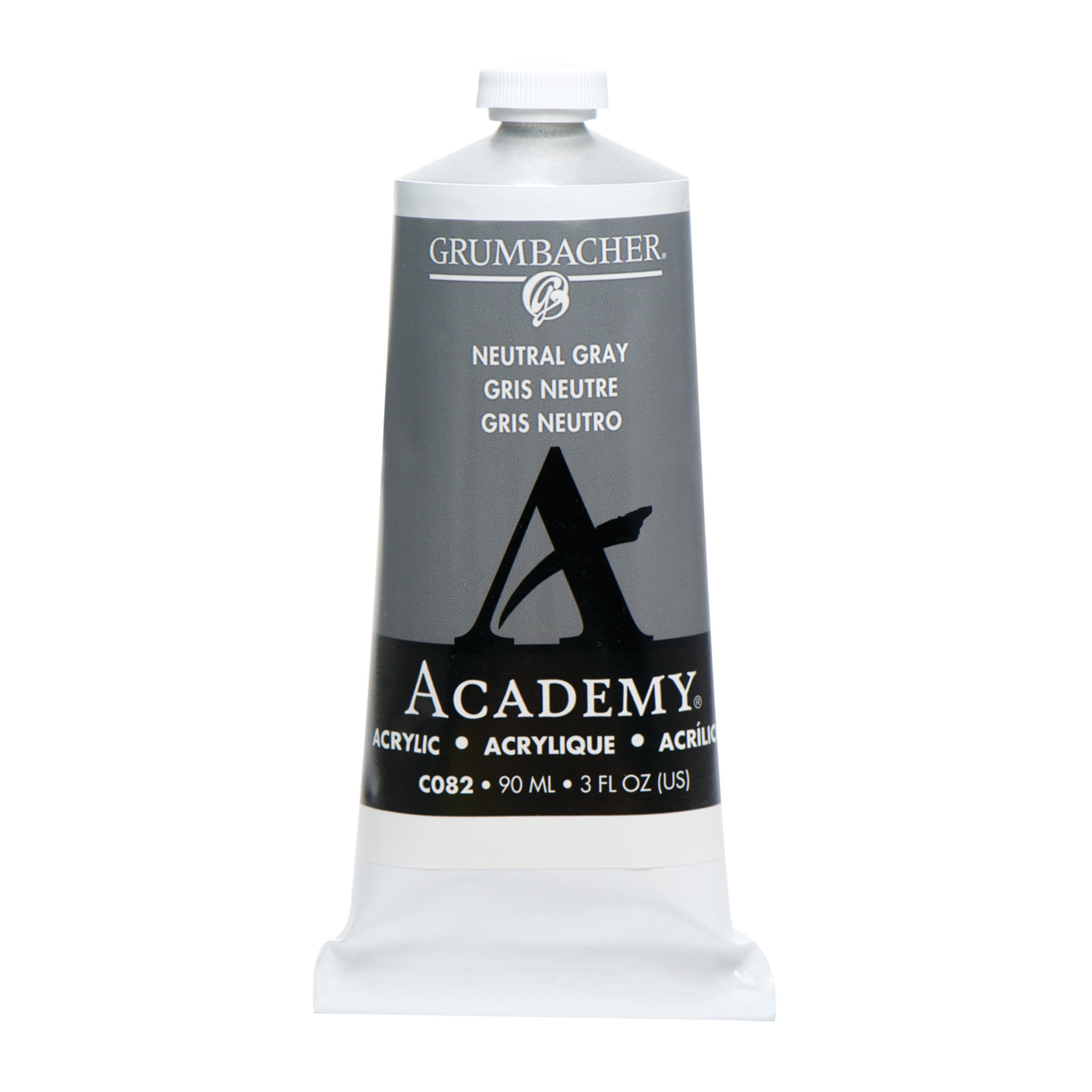 Grumbacher Academy Acrylic, 90ml Tube, Neutral Gray - Walmart.com