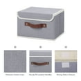 Anminy Set Of 2 Large Foldable Fabric Storage Bins With Lids And