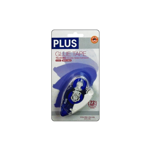 Plus Glue Tape Dbl Side 8.4mm Permanent 72' - Walmart.ca