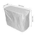 BESTYASH Waterproof Air Conditioner Cover for Outside Units Plated ...
