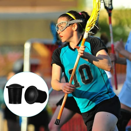 4 Pieces Lacrosse End Caps Lacrosse Stick End Cap Plastic Lacrosse Butt ...