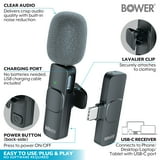 Bower Wireless Lavalier Microphone: High-Quality Audio for Content ...