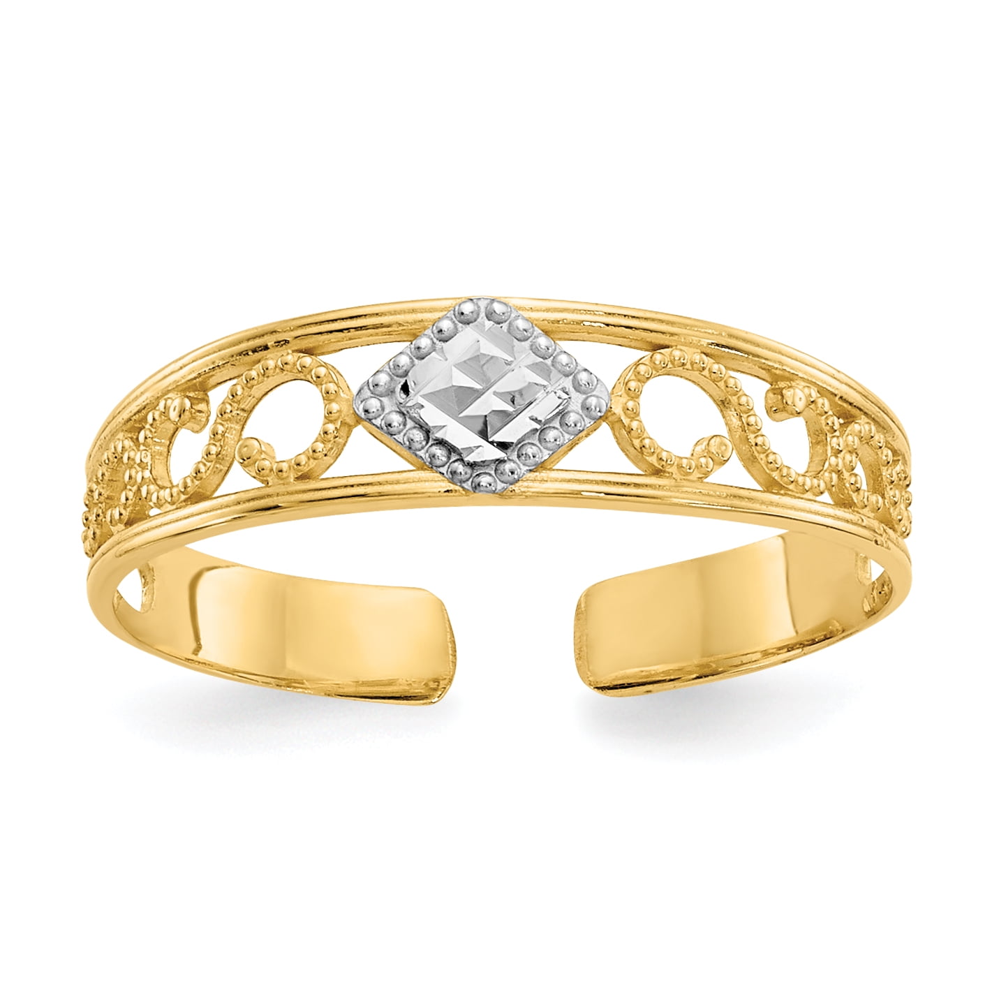 Primal Gold - Primal Gold 14 Karat Yellow Gold and Rhodium-plated ...